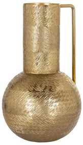 Zlatá kovová váza Richmond Leia 18 cm