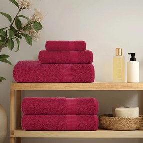 Saunové osušky FROGN 2 ks bordó 80x200 cm 360 g/m² 136743