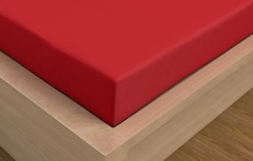 Kvalitex satén prostěradlo Luxury Collection červené 200x200