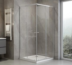 Aqualine Agga sprchový kout čtvercový 90 x 90 cm chrom čirá HLF909Y Koupelny Bernold