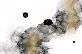 Ilustrace Beyond all galaxies no 3 | alcohol ink, Melanie Viola, (40 x 26.7 cm)
