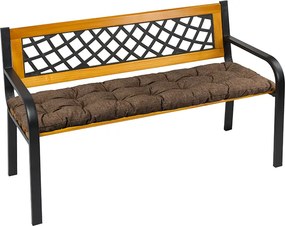Bellatex Sedák na lavici prošívaný Hnědá 40x120 cm