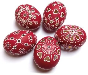 Velikonoční kraslice vrtaná - terakota