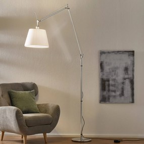 Artemide Tolomeo Mega - Stojací lampa saténové stínidlo