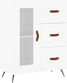 Skříň highboard bílá 69,5 x 34 x 180 cm kompozitní dřevo 3198569