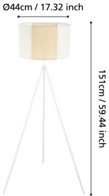 Eglo 43556 - Stojací lampa ARNHEM 1xE27/40W/230V
