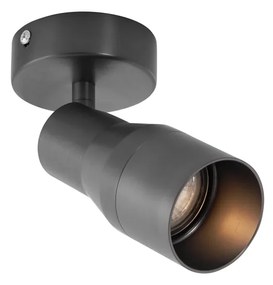 Moderní stropní bodové svítidlo antracitově šedé GU10 50 mm kulaté - Stanley