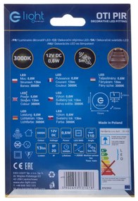 Schodišťové LED svítidlo Oti, 1x LED 0,6w, 3000k, s