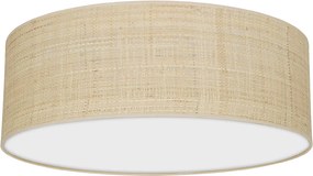 Stropní svítidlo Marshall, 1x ratanové stínítko, (bílé plexisklo), (fi 50cm)