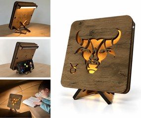 Li-Go Znamení "Býk" lampa 19x19cm provedení povrchu: černá s patinou
