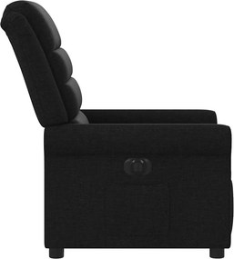 Elektrické polohovací křeslo černé textil 3303296