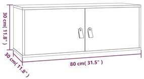 Petromila Nástěnné skříňky 2 ks medově hnědé 80x30x30 cm masivní borovice