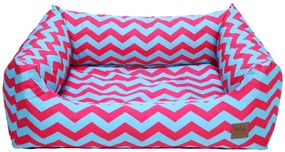 BedPet Luxusní pelíšek pro psa Candy ZigZag VELIKOST: M 100x80x25 cm