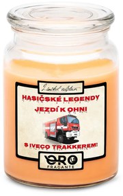 Svíčka Hasičské legendy – IVECO Trakker (Vůně svíčky: Tropické ovoce)