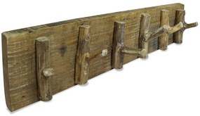 Věšák na kabáty směs recyklovaného dřeva 60 x 15 cm 244501