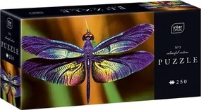 INTERDRUK Puzzle Colorful Nature: Vážka / 250 dílků / 48 × 33 cm