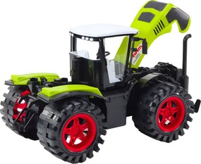 LEAN Toys Velký traktor s třecím pohonem, zelené zemědělské vozidlo