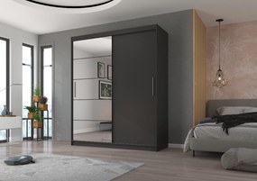 ADRK Furniture Posuvná skříň se zrcadlem ESTI 180 SW-ESI-180-AN
