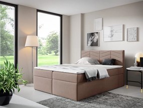 Eka Kontinentální čalouněná postel ANNA - Trinity (90x200 cm) Barva látky Trinity: Černá (Trinity 2316)