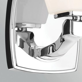 Nástěnné světlo do koupelny Elstead Marant IP44 Chrom/ bílé sklo