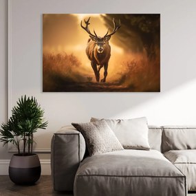 FeelHappy Obraz na plátně - Jelen v divoké přírodě Velikost obrazu: 40 x 30 cm