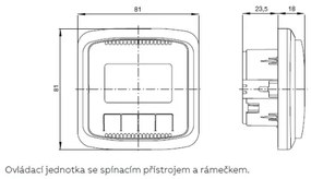 ABB Tango termostat pokojový šedá 3292A-A10301 S programovatelný