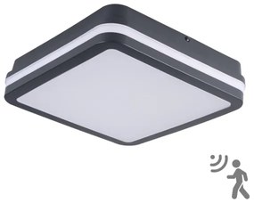 Brilagi - LED Venkovní svítidlo se senzorem BENE LED/18W/230V 22x22 cm IP54