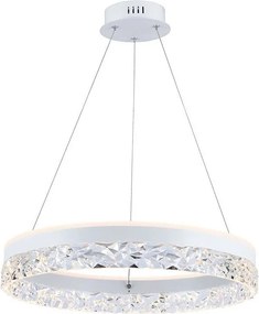 LED Solution Bílé závěsné LED svítidlo kulaté designové 50cm 25W 23099