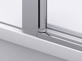 Sanswiss DIVERA D22T32 dvoukřídlé sprchové dveře 110 cm Šířka: 1100 mm, Profil: Aluchrom, Sklo: Hladké čiré