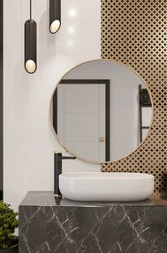 Invena Midnight, vysoká umyvadlová baterie, černá-růžové zlato, BU-35-W14-V