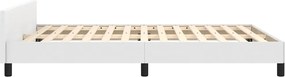Rám postele s čelem bílý 140x190 cm umělá kůže 3125568