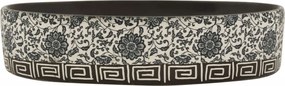 Umyvadlo na desku černé a modré ovál 56,5x36,5x13,5 cm keramika 155114
