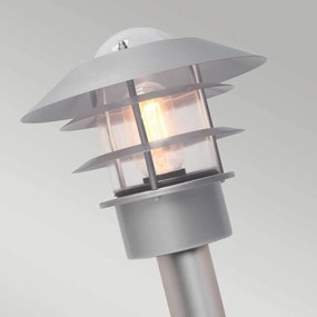 Venkovní stojací lampa Elstead HELSINGOR/stříbrná/100 cm