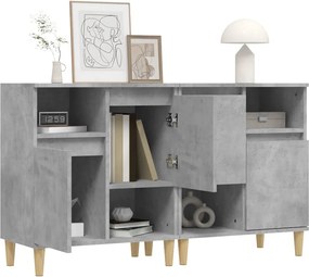 Příborníky 2 ks betonově šedé 60 x 35 x 70 cm kompozitní dřevo 3185723