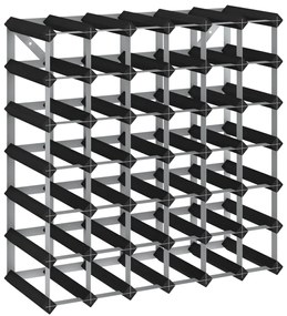 vidaXL Marketos Stojan na víno na 42 lahví černý masivní borové dřevo