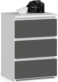 Komoda CL3/40 bílá/šedá