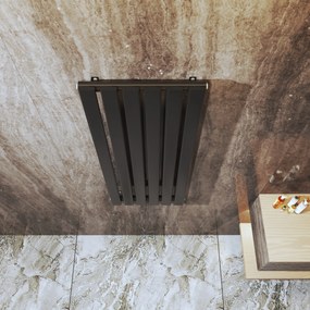 Gamma Vertical, topné těleso 450x1100 mm, 553 W, černá matná, GMA-VERT-11045-BK