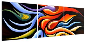 Abstraktní obraz - malba (150x50 cm)