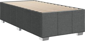 Rám postele bez matrace tmavě šedá 80 x 200 cm textil 3284791