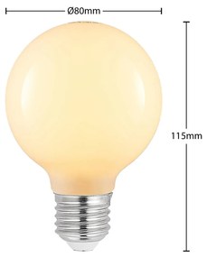 LED žárovka E27 4W G80 2 700K dim opál sada 2ks