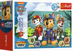 TREFL PUZZLE MiniMaxi Tlapková patrola: Psí hrdinové 22x16cm 20 dílků 4 druhy tr56038
