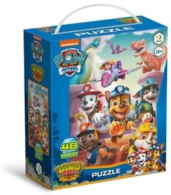 Puzzle Tlapková patrola/Paw Patrol Záchrana dinosaurů 32x23cm 48 dílků