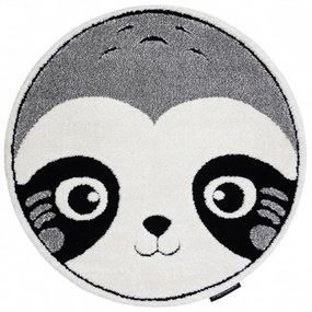 Kusový koberec Panda krémový kruh 120cm