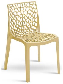 Stima Plastová židle GRUVYER Odstín: Avorio - Béžová