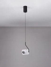 LED stmívatelný bílý moderní lustr Kedros