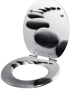 WC sedátko s automatickým spouštěním motiv kámen 109402