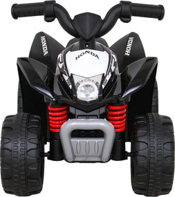 Ramiz Čtyřkolka Honda 250X TRX na baterie černá + klakson + LED + ekokůže