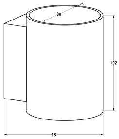 Zuma Line 91060-N - Nástěnné svítidlo SOLA WL 1xG9/40W/230V bílá