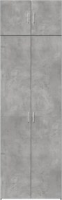 Úložná skříňka betonově šedá 70x42,5x225 cm kompozitní dřevo 3281325