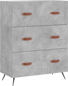 Skříň highboard betonově šedá 69,5x34x180 cm kompozitní dřevo 3189353